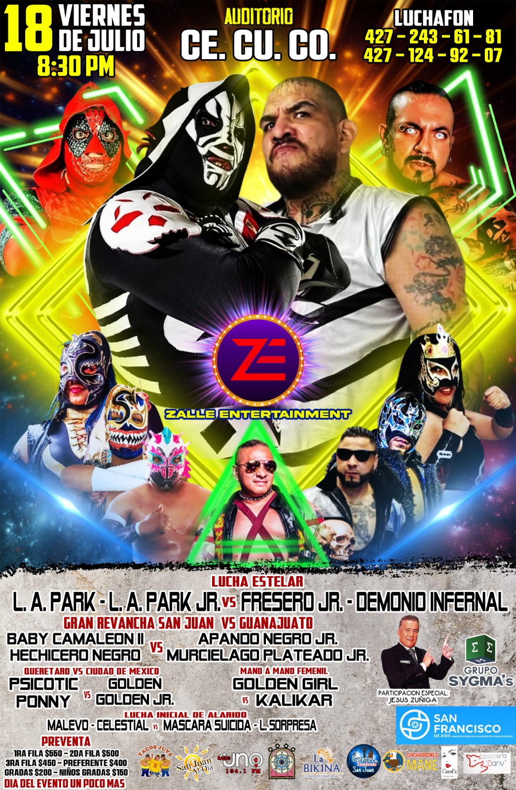 🥊 ¡San Juan del Río arderá en una noche de lucha libre explosiva! 🔥 ...